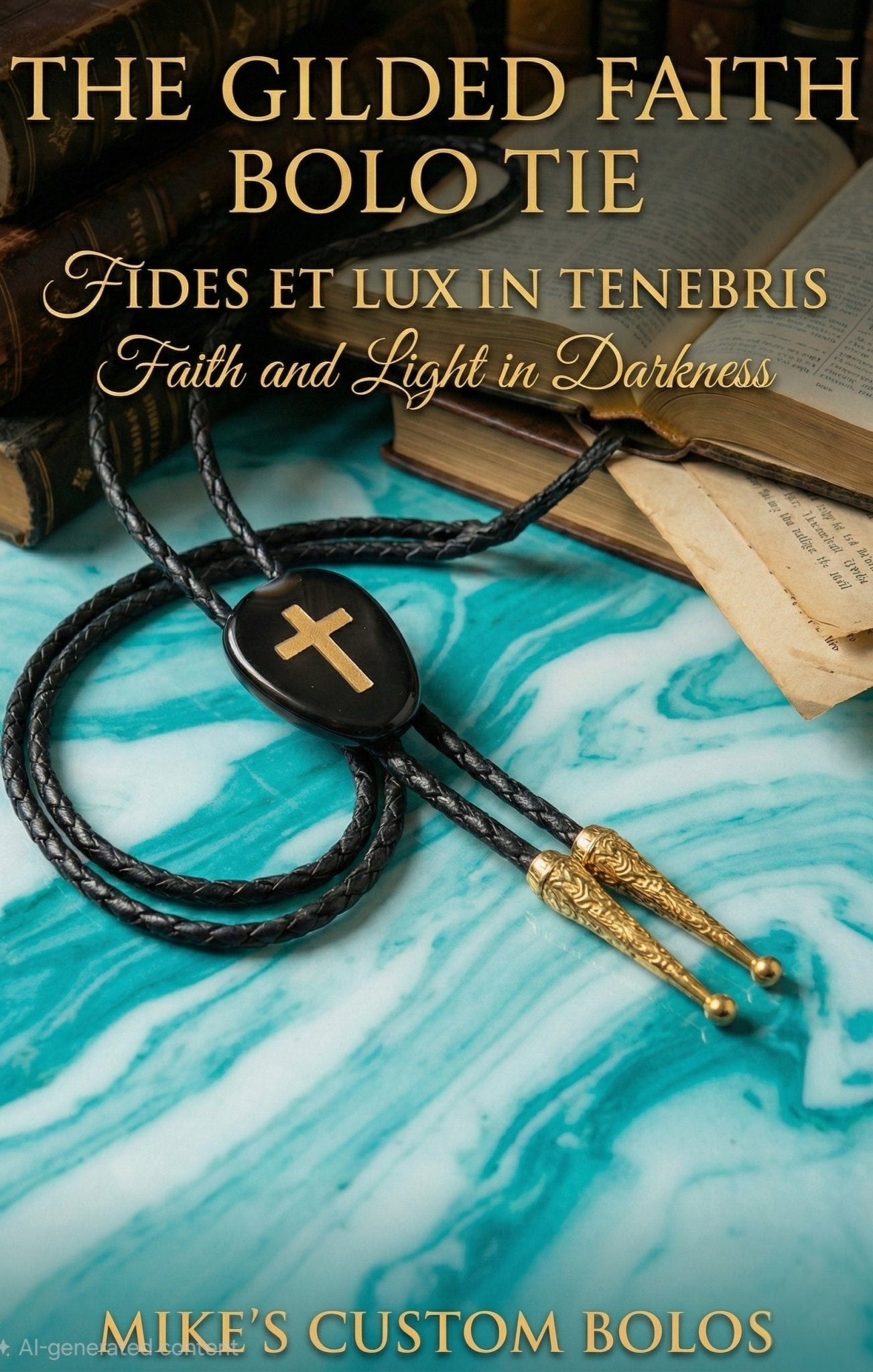 THE GILDED FAITH BOLO TIE - MIKE'S CUSTOM BOLOS